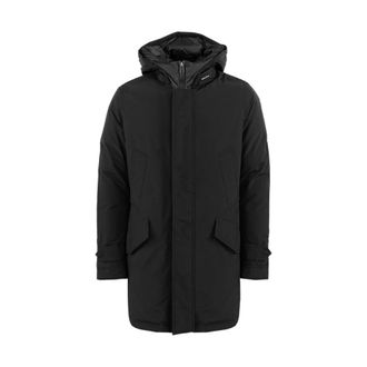 Woolrich Homme, Manteaux, Noir, Taille: M Parka &agrave; col montant pour homme noir