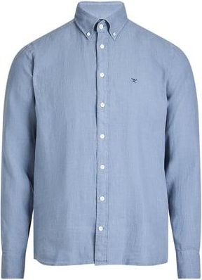 Hackett Chemise droite col am&eacute;ricain en lin