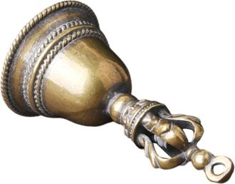 Cabilock 2 St&uuml;ck Teiliges Messing Glocken Anh&auml;nger Mini Glocken Schl&uuml;sselanh&auml;nger DIY Basteln Weihnachten Deko Langebig und Kompakt f&uuml;r Vielseitige Dekoration