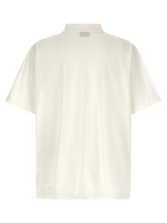 Balenciaga Mens White Cotton Polo Shirt