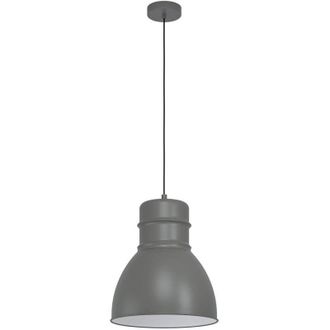 Eglo Lampe suspendue Ebury Grey, Blanc H: 110 &Oslash;: 38cm Dimmable