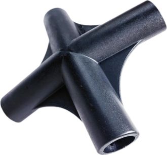 Perfeclan Zeltgelenk Zeltstangenstecker Zeltversorgungsanpassungen Adapter 4 Wege Stecker Zeltstangenanpassungsgelenke Außenpoladapter