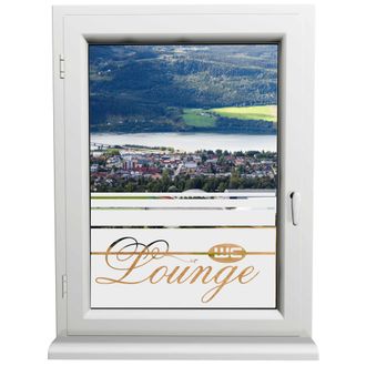 Indigos UG Glasdekorfolie - WC Lounge - Sonnenschutz H50Line - Sichtschutzfolie - Fensterfolie - f&uuml;r die K&uuml;che, Bad ans Fenster, Sichtschutz - selbstklebend - ma