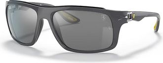 Ray-Ban Rb4364m Scuderia Ferrari Collection Sonnenbrillen Grau Fassung Silber Glas 60-17