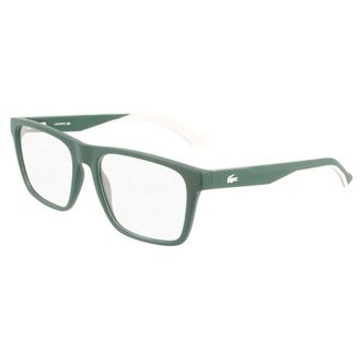 Lacoste L2899 301 Matte Green Eyewear Man Iniettato, Modified Rectangle, 55