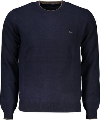 Harmont & Blaine Homme, Pulls, Bleu, Taille: 2XL Pull sophistiqu&eacute; &agrave; col rond en m&eacute;lange cachemire