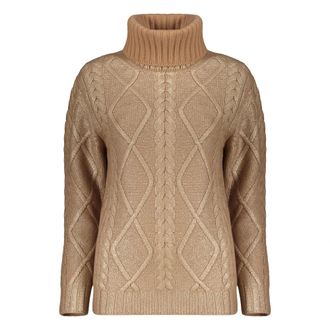 Herno Femme, Pulls, Brun, Taille: 40 FR Pull &agrave; col roul&eacute;