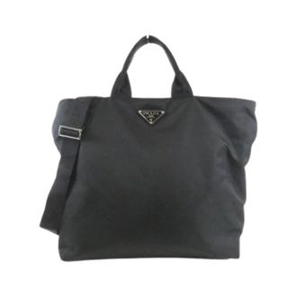Prada Pre-owned Sac Cabas Tessuto Saffiano - Femme - Pre-owned - Noir - Taille: ONE Size