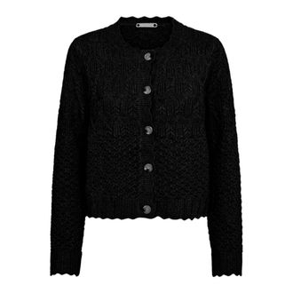 Co'Couture Femme, Pulls, Noir, Taille: 42 FR Cardigan Pointelle Noir