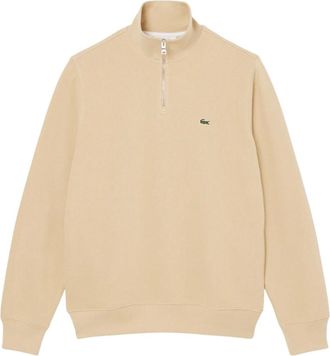 Lacoste Homme, Sweatshirts et sweats &agrave; capuche, Beige, Taille: XL SweaT-shirt zipp&eacute; &agrave; col montant en interlock
