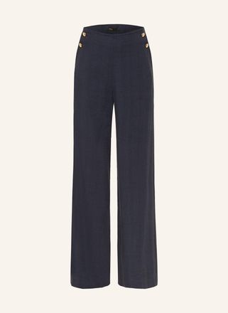 Maje Hose Mit Leinen blau