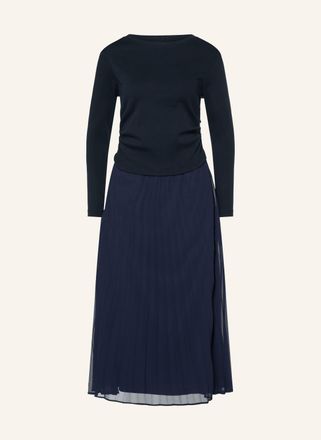 Claudie Pierlot Claudie Pierlot Kleid Im Materialmix Mit Plissees blau