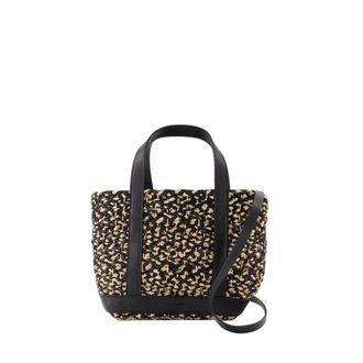 Vanessa Bruno Shopper & Totes - Cabas S Shopper Bag - Raffia - Beige - Gr. unisize - in Schwarz - f&uuml;r Damen