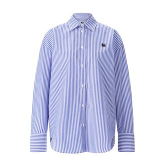 Msgm Oversized Shirt - - Blouses & Shirts - Damen - Blau - XS