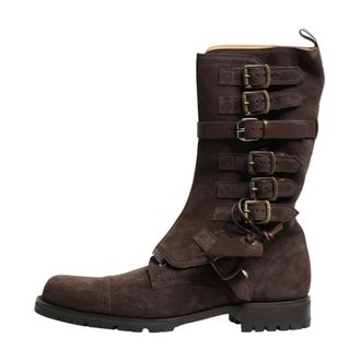 Dolce & Gabbana Homme, Chaussures, Brun, Taille: 44 EU Bottines Combat en Daim