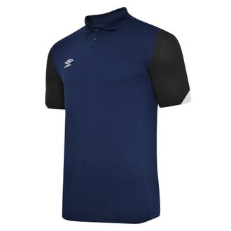 Umbro Total Poloshirt f&uuml;r Herren - Training (Marineblau/Dunkel-Marineblau/Wei&szlig;)