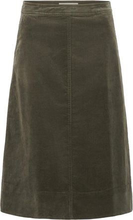 Part Two Femme, Jupes, Vert, Taille: 44 FR Jupe A-line en Mélange Coton Tarmac