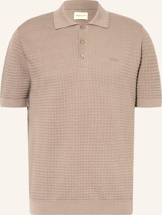 GANT Strick-Poloshirt beige
