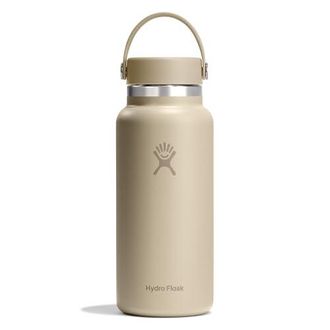Hydro Flask Wide Flex Cap 946 ml (32 oz) Bottle - Acier Inoxydable, Étanche - Isotherme Froid 24 h & Chaud 12 h - Oat