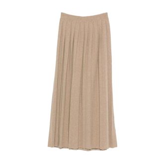 Lisa Yang Midi Skirt - Femme - Jupes - Beige - Taille: 36 FR