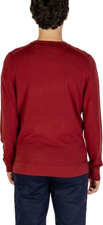 Calvin Klein Recycled Wool Crew Neck Sweater - Red