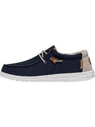 HeyDude Wally Stretch Sneaker Blu da Uomo 40008-4MT