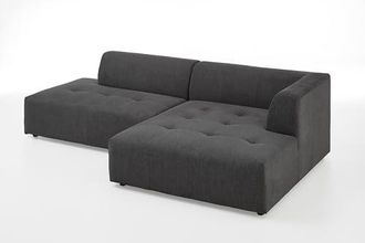 Atlantic Home Collection ATLANTIC home collection Eckgarnitur, XXL-Liegefläche (ca. 63x240cm), skandinavisches Design, frei im Raum stellbar. Bezugsstoff Strukturstoff, Ecke r