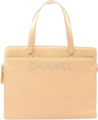 Chanel Sac &agrave; main Vintage Pre-owned - Femme - Pre-owned - Beige - Taille: ONE Size