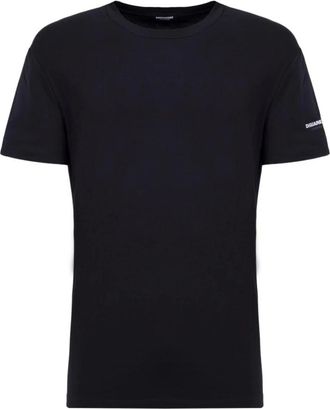 Dsquared2 Homme, Tops, Noir, Taille: XL Basic Crew T-shirt