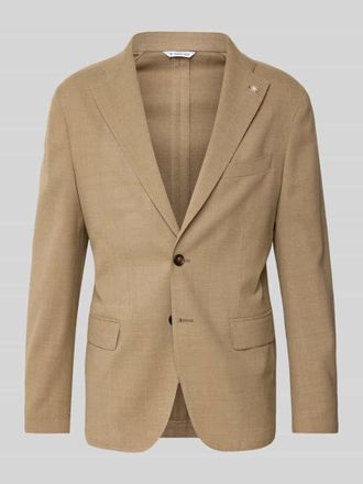 Manuel Ritz 2-Knopf-Sakko aus Schurwoll-Mix mit Pattentaschen
