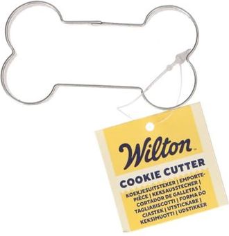 Wilton 02-0-0554 Cookie Cutter, Stainless Steel, Dog Bone
