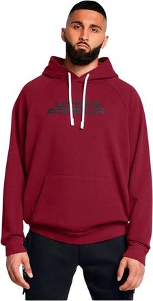 Under Armour Homme, Sweatshirts et sweats à capuche, Rouge, Taille: 38 FR Sweat à Capuche Texturé Coldgear