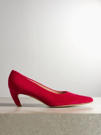Gabriela Hearst Peggy Pumps Aus Samt - Rot