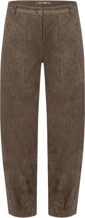Cambio Gefaltete Kiss Stil Hose - - Trousers - Damen - Braun - M