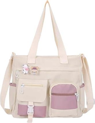 Generic Sac a Main Femme Sac Bandouli&egrave;re Femme Sacoche Femme Bandouli&egrave;re Travail Voyage &Eacute;cole Toile Unisexe Grande Capacit&eacute;, Sac &Eacute;paule &Eacute;tudiant Casual, Id&eacute;al