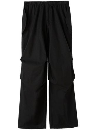 Jil Sander pantalon pliss&eacute; &agrave; coupe ample - Noir