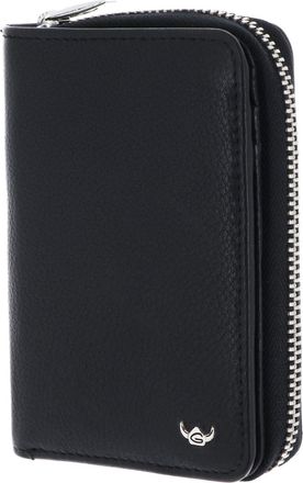Golden Head Capri RFID Protect Zipped Billfold Coin Wallet Black