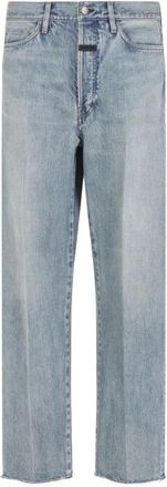 Fear of God Homme, Jeans, Bleu, Taille: W33 Jean en denim bleu indigo avec logo