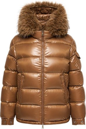 Moncler Moncler Doudoune Courte Hypolais, Femme, Marron, Taille: 00