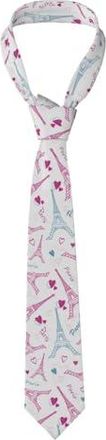 Generic Cravate DAffaires Tour Eiffel Paris Love Pink Classique Cravates &Eacute;l&eacute;gant Cravates Homme Pour Remise De Dipl&ocirc;me &Eacute;v&eacute;nements Affaires