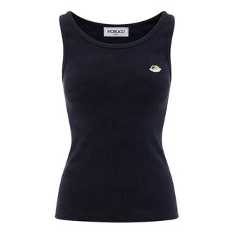 Fiorucci Angels Patch Tank Top - - Tops - Damen - Schwarzk - XS