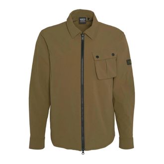 Barbour Flex Military Olive Overshirt - - Jackets - Herren - Braun - XL
