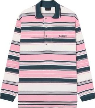 Lacoste Polo Oziris droit ray&eacute; en coton