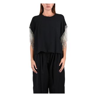 Sportmax T-shirt Riviera Boxy - Femme - Tops - Noir - Taille: 40 FR