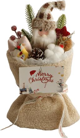 Generic Christmas Bouquet, Centerpieces with Light, Artificial Flowers Doll Bouquet - for Home Winter Party Wedding Birthday Girlfriend