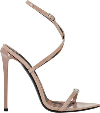 Philipp Plein Femme, Chaussures, Rose, Taille: 38 EU Sandales &agrave; Talons Hauts en Cuir