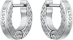 Lacoste Boucles dOreilles Hinge pour Homme Collection LESSENTIEL Embelli avec Motif Petit Piqué - 2040125