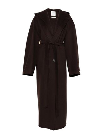 Sportmax Knielanger Mantel - Dunkelbraun