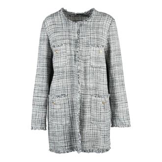 Emme Di Marella Emme DI Marella, Femme, Vestes, Gris, Taille: 42 FR Ugolina Long Boucl&eacute; Jacket