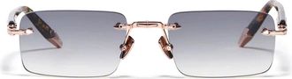 John Dalia Femme, Accessoires, Rose, Taille: ONE Size R01 C512 Rimless Lunettes de soleil